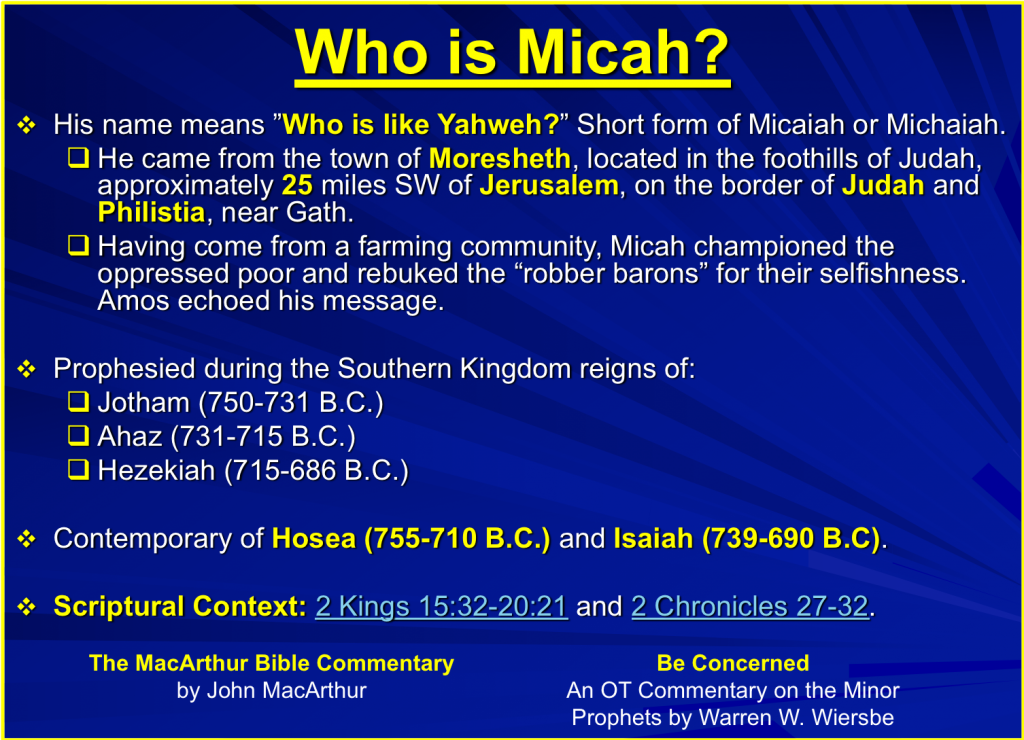 Micah: Do What is Right – An Approved Workman